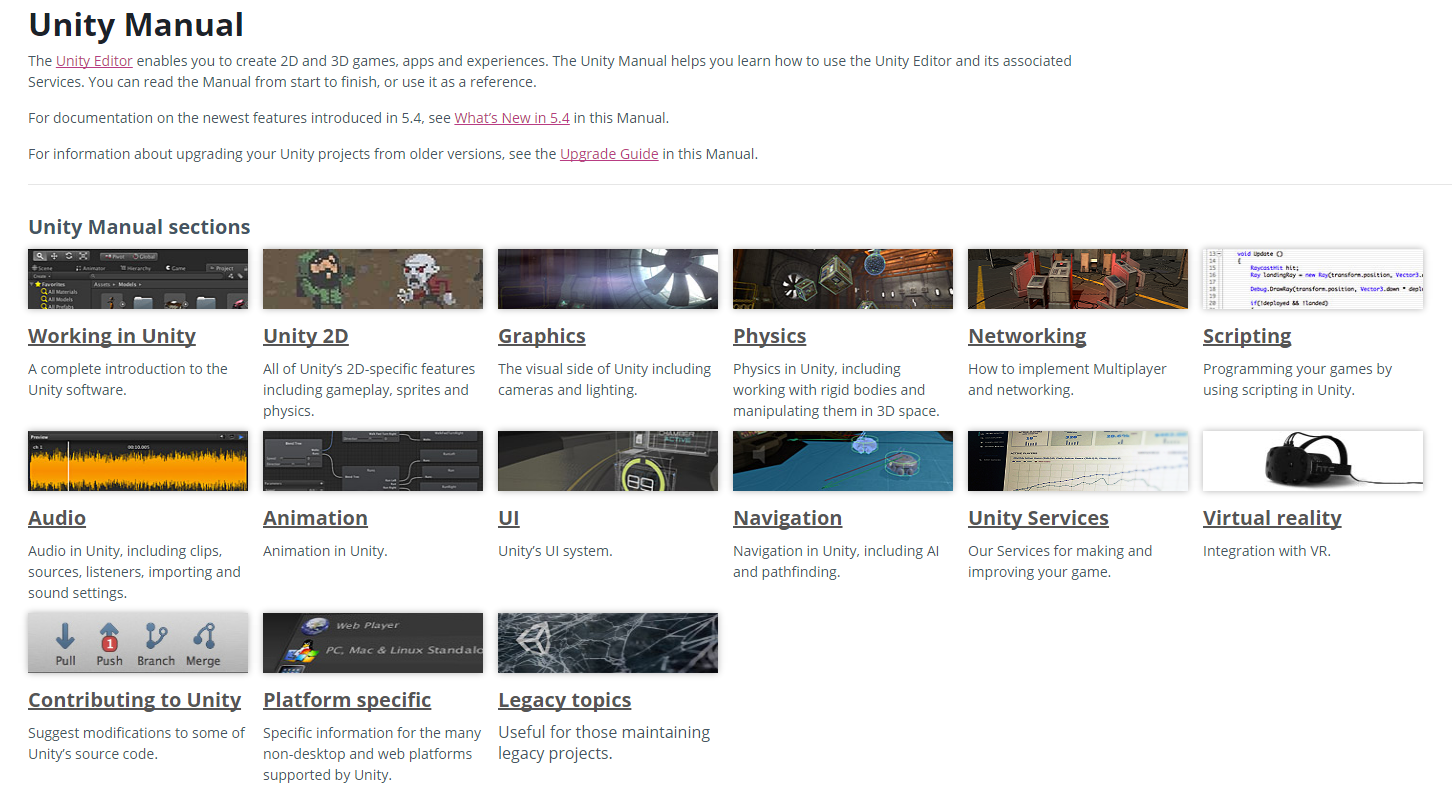 Unity Getting Started – Virtual Reality